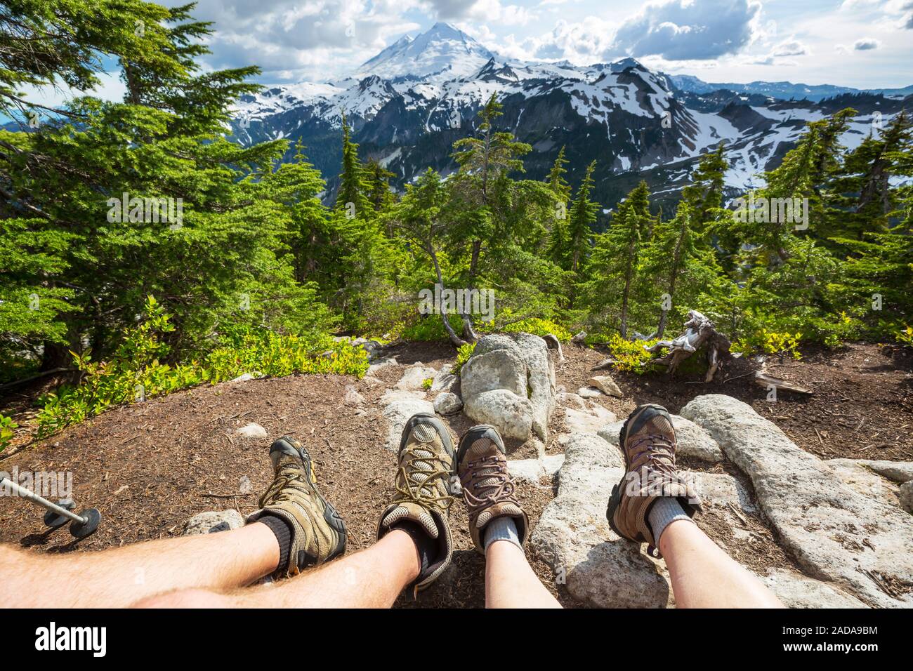 Rest in hike Stock Photo - Alamy