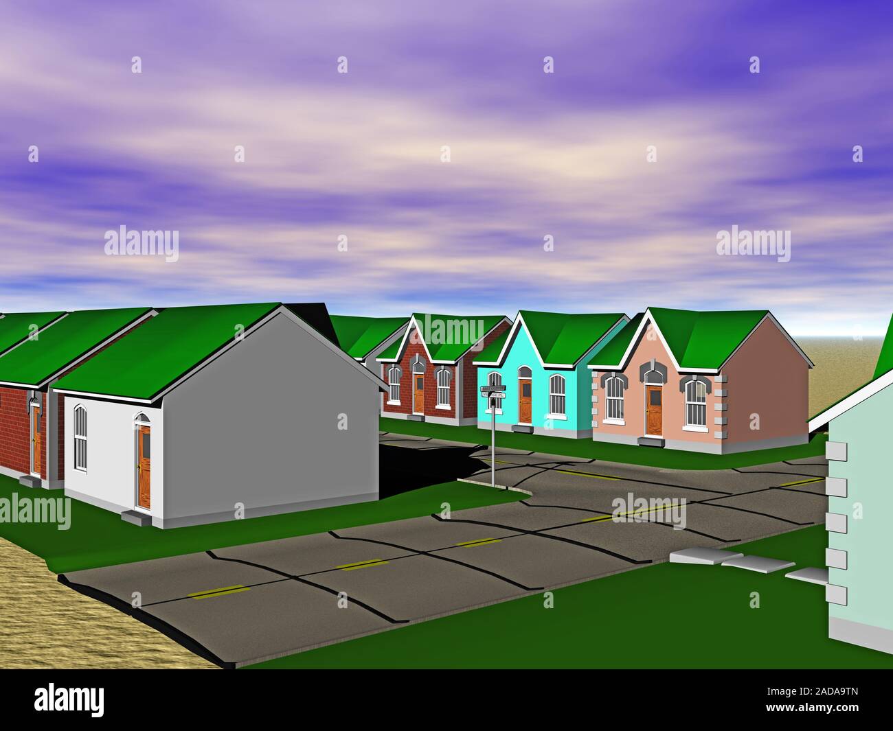 Settlement terraced house hi-res stock photography and images - Alamy