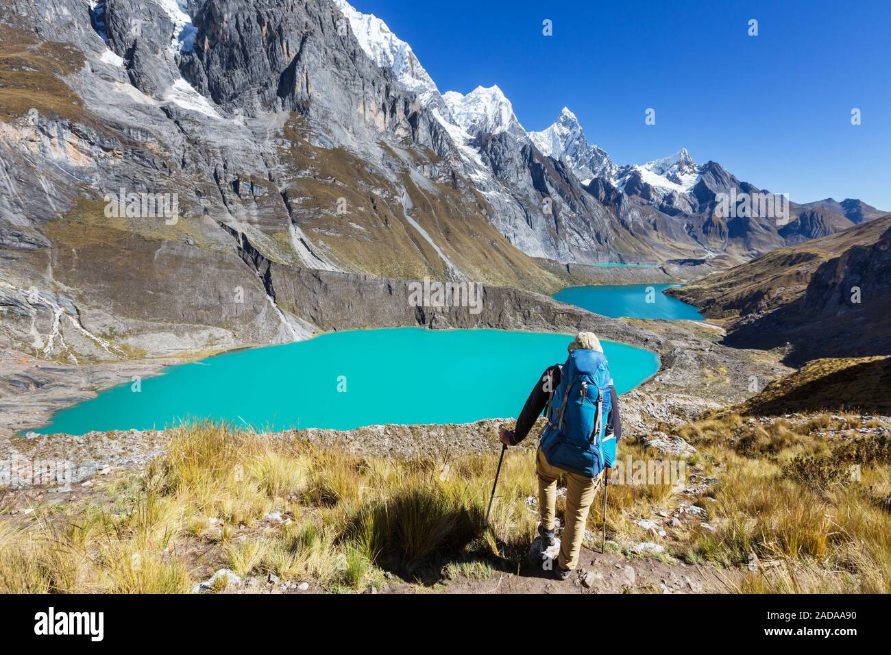 Hike in Peru Stock Photo - Alamy
