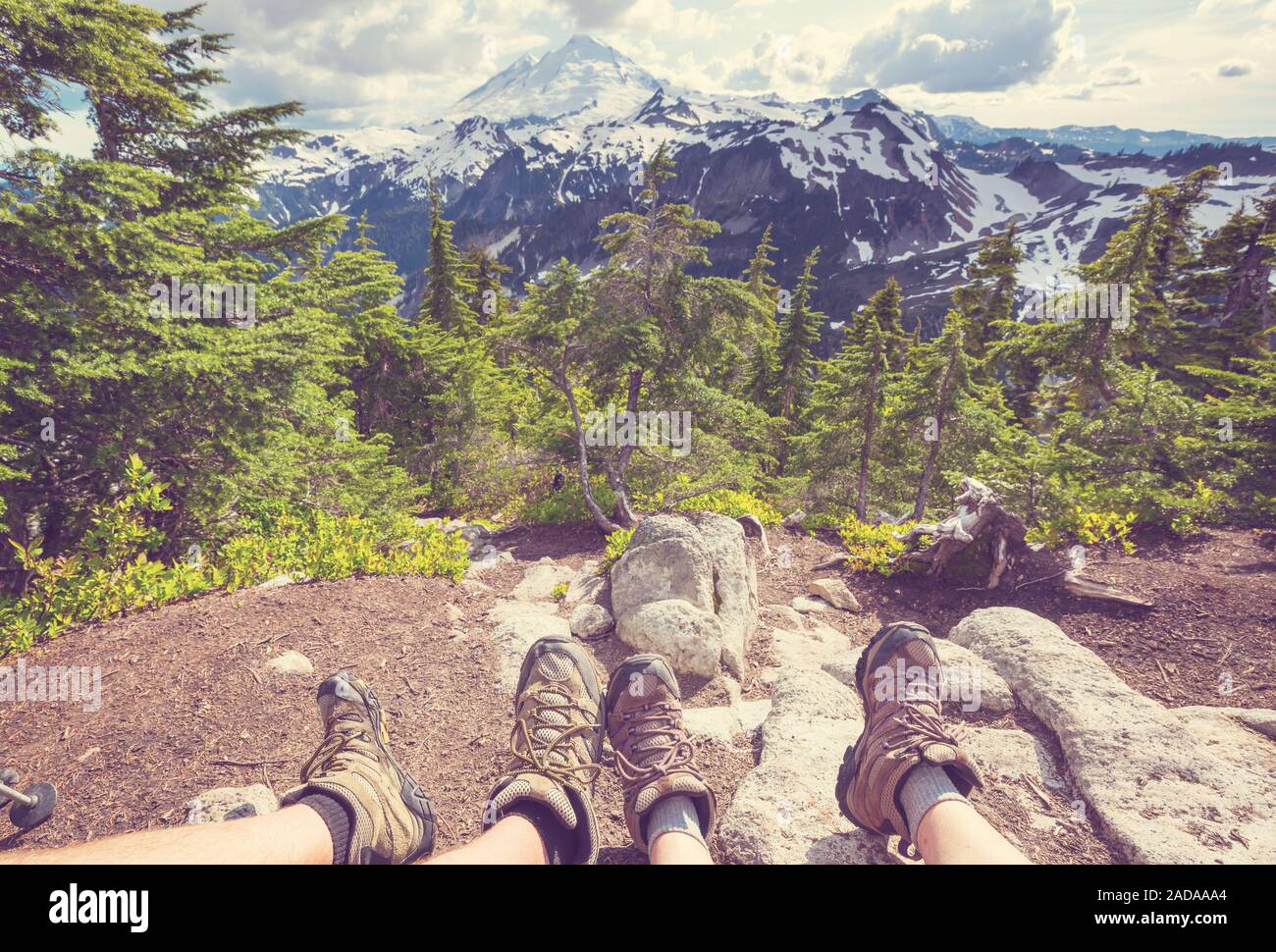 Rest in hike Stock Photo - Alamy