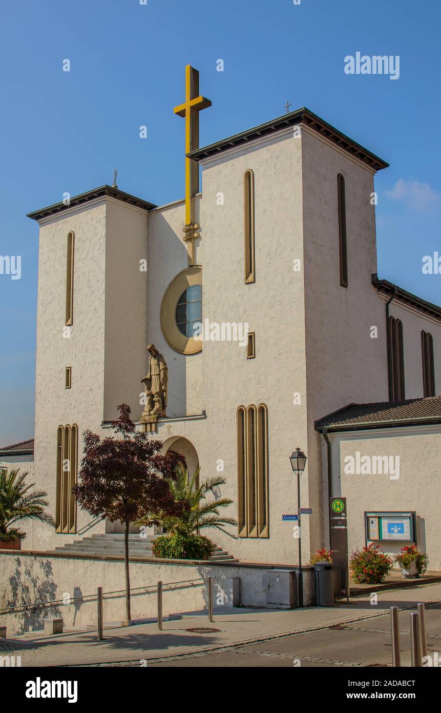 Catholic church St. Oswald, Stockach, Baden-Württemberg Stock Photo - Alamy