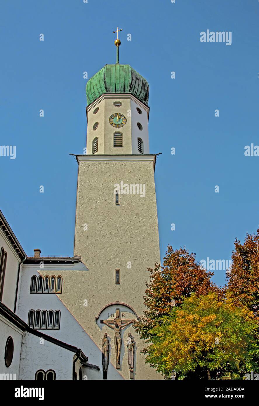 Catholic church St. Oswald, Stockach, Baden-Württemberg Stock Photo - Alamy