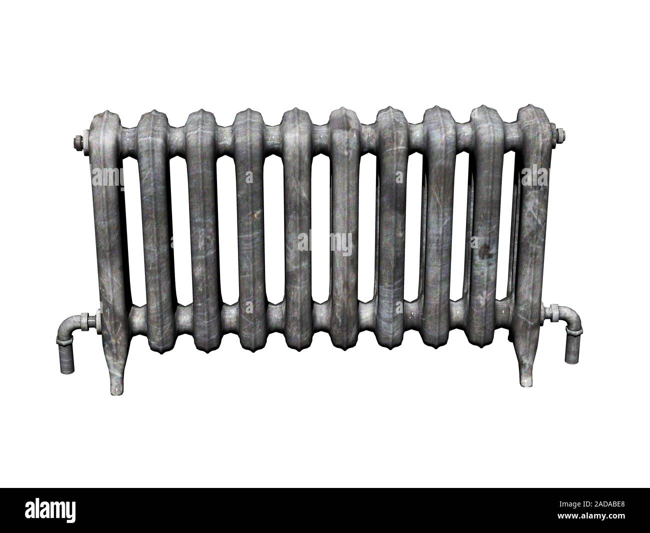 old radiator in old building Stock Photo - Alamy