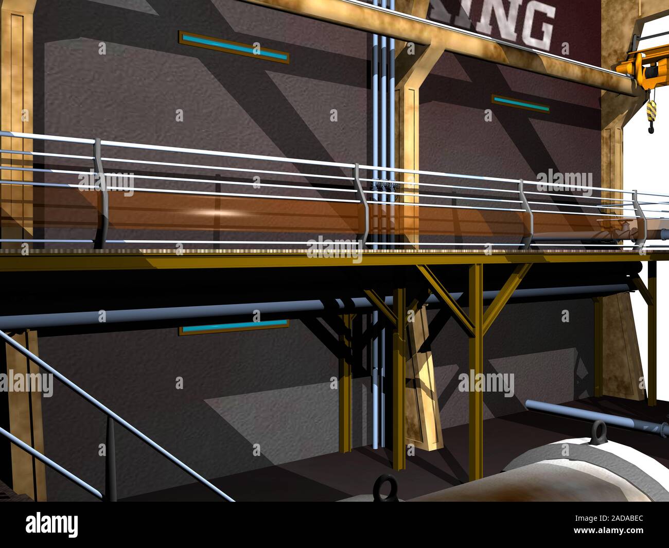 Hall crane hi-res stock photography and images - Alamy