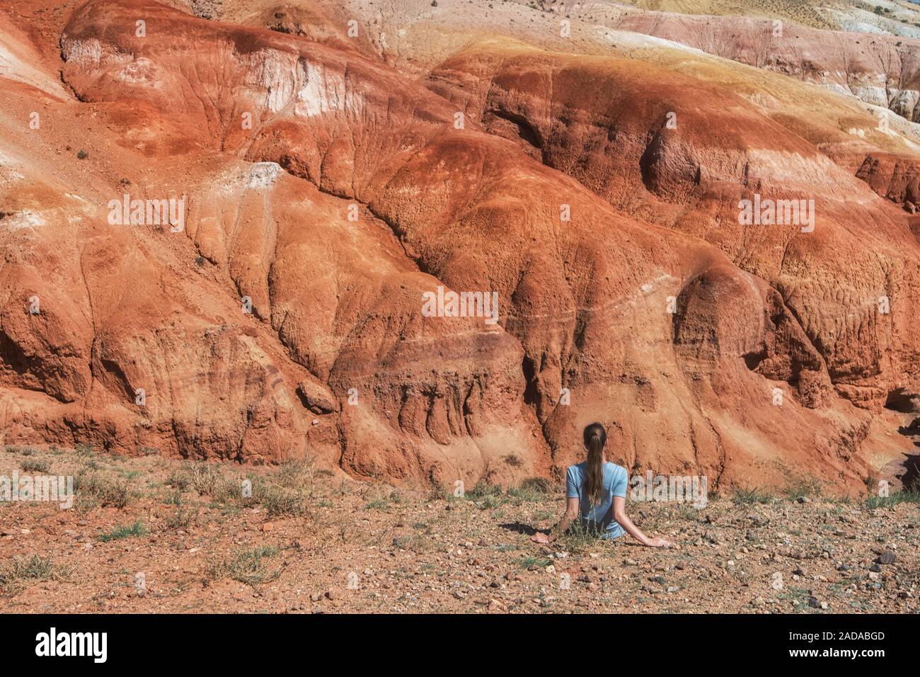Valley of Mars landscapes Stock Photo - Alamy