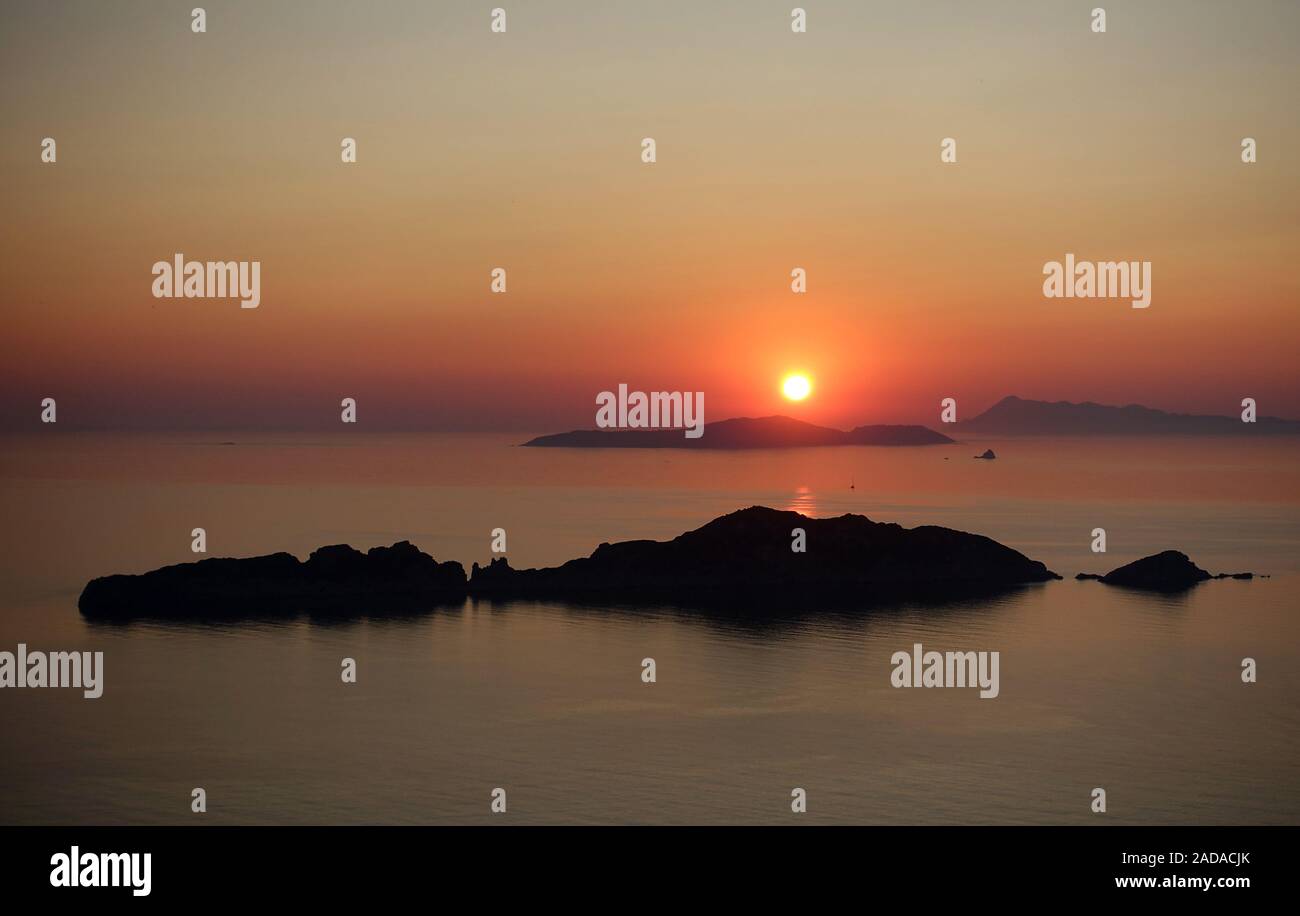 Corfu greece sunset hi-res stock photography and images - Alamy