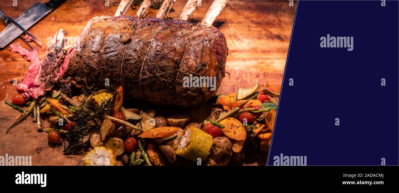 Wagyu beef roast prime rib Stock Photo - Alamy
