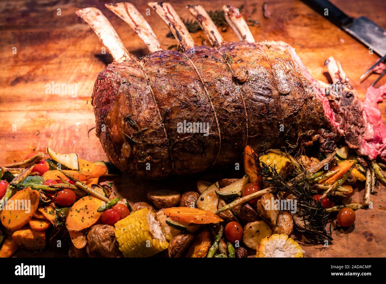 Wagyu beef roast prime rib Stock Photo - Alamy