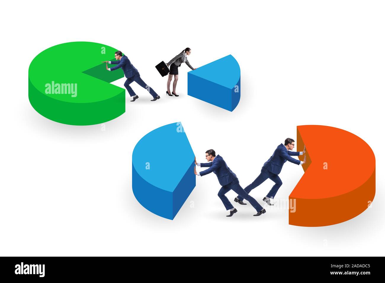 Business analytics percentage chart Cut Out Stock Images & Pictures - Alamy