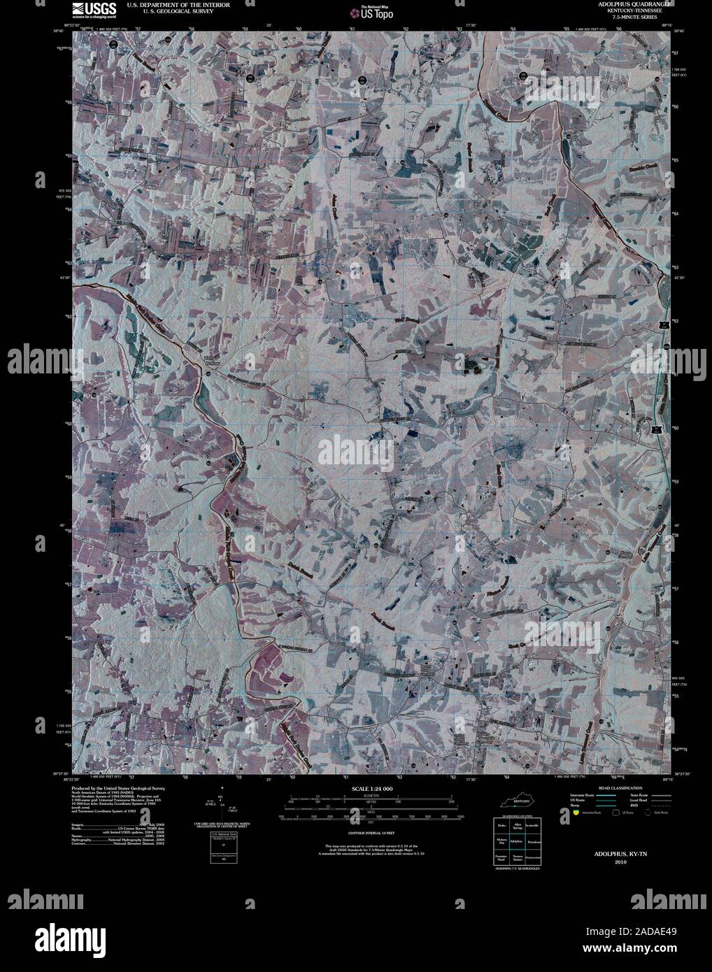 Map tennessee ky hi-res stock photography and images - Alamy