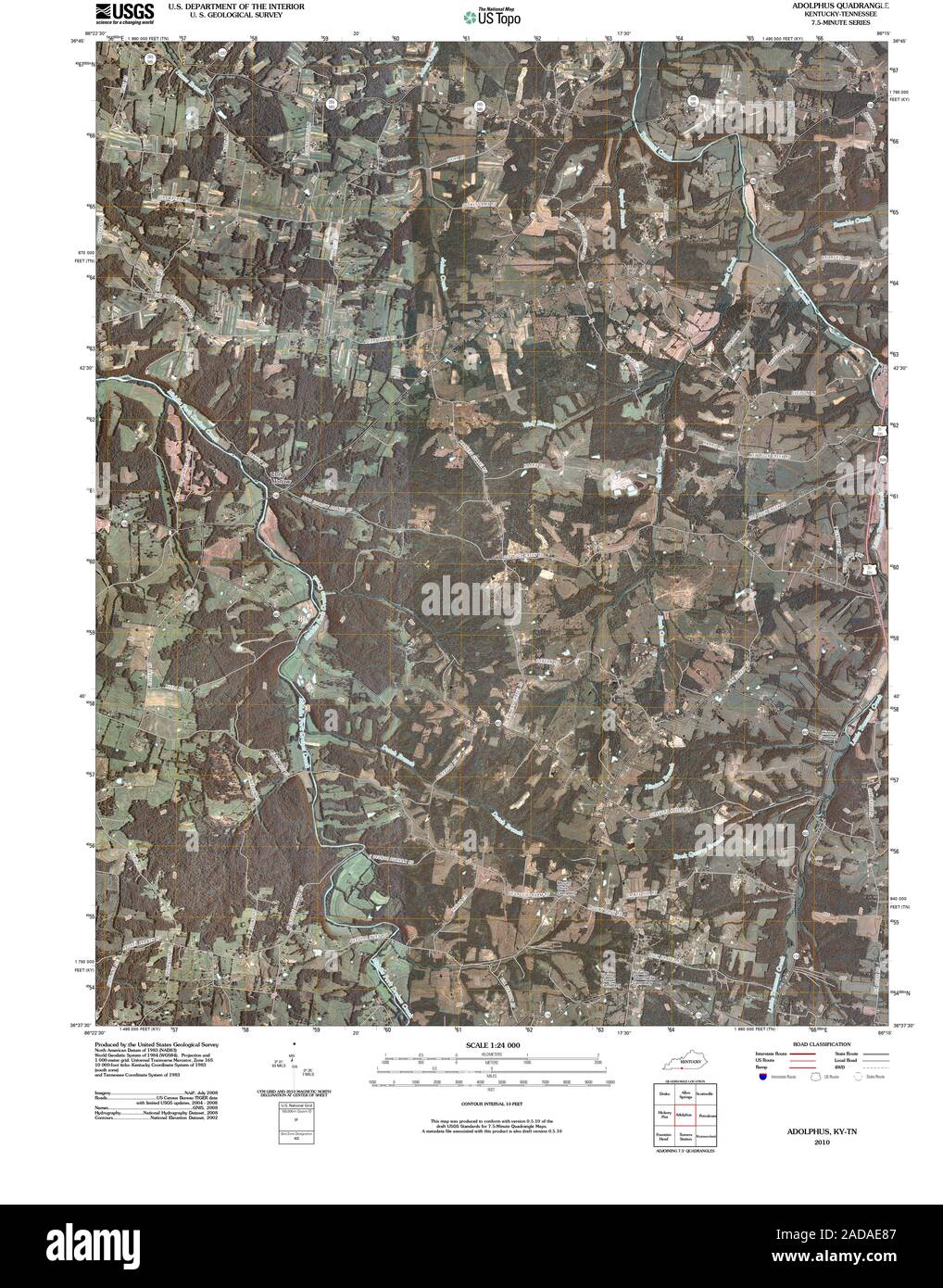 Map tennessee ky hi-res stock photography and images - Alamy