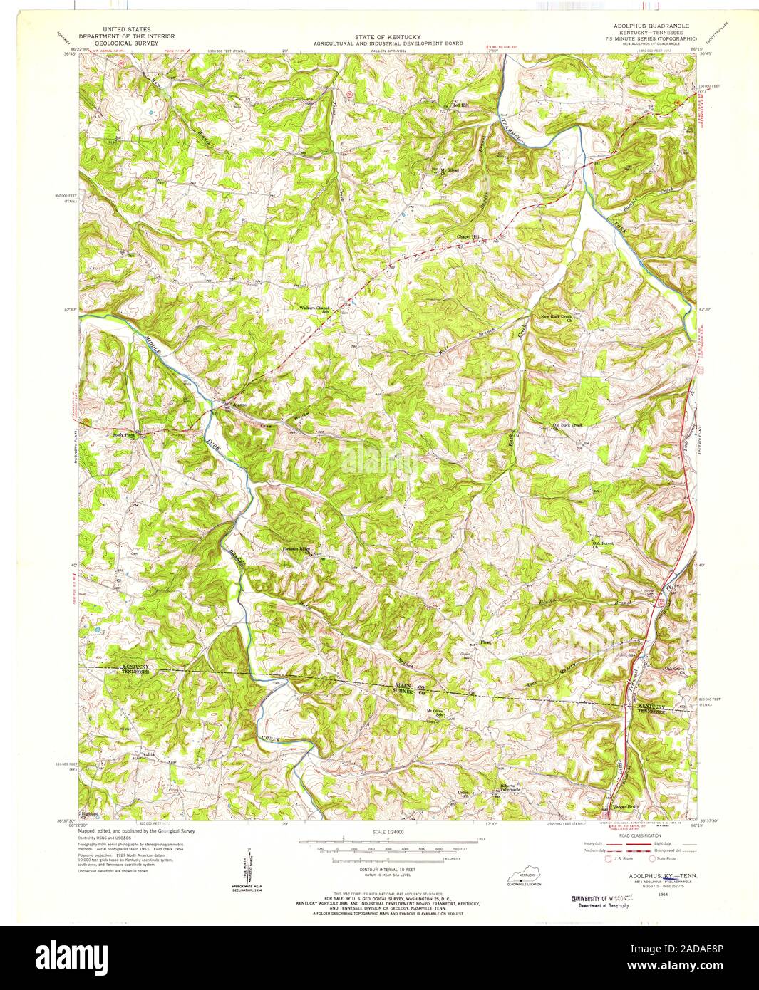 Map tennessee ky hi-res stock photography and images - Alamy