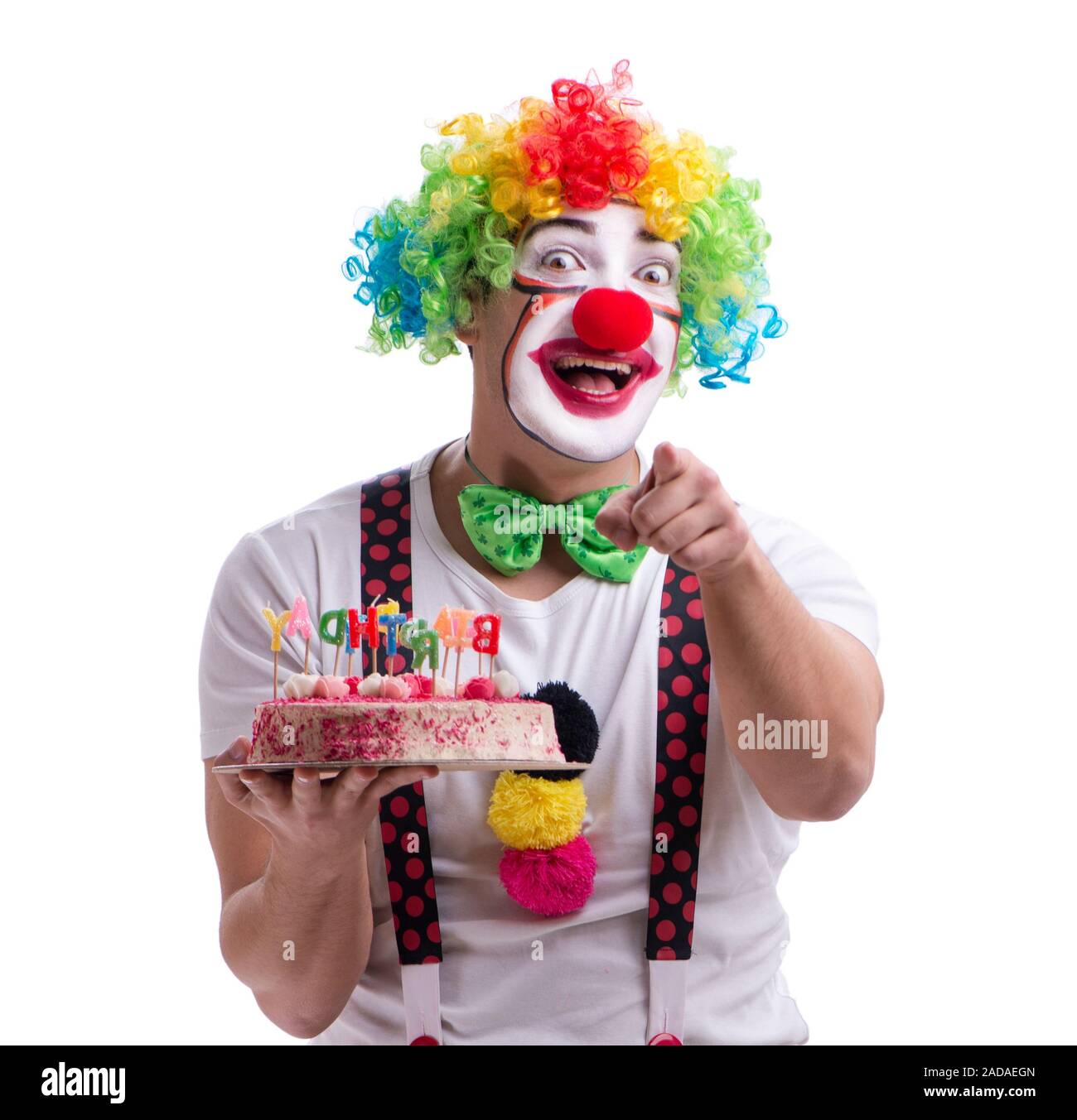 Birthday Clown Memes Clown And Confetti With Birthday Party Hat, In