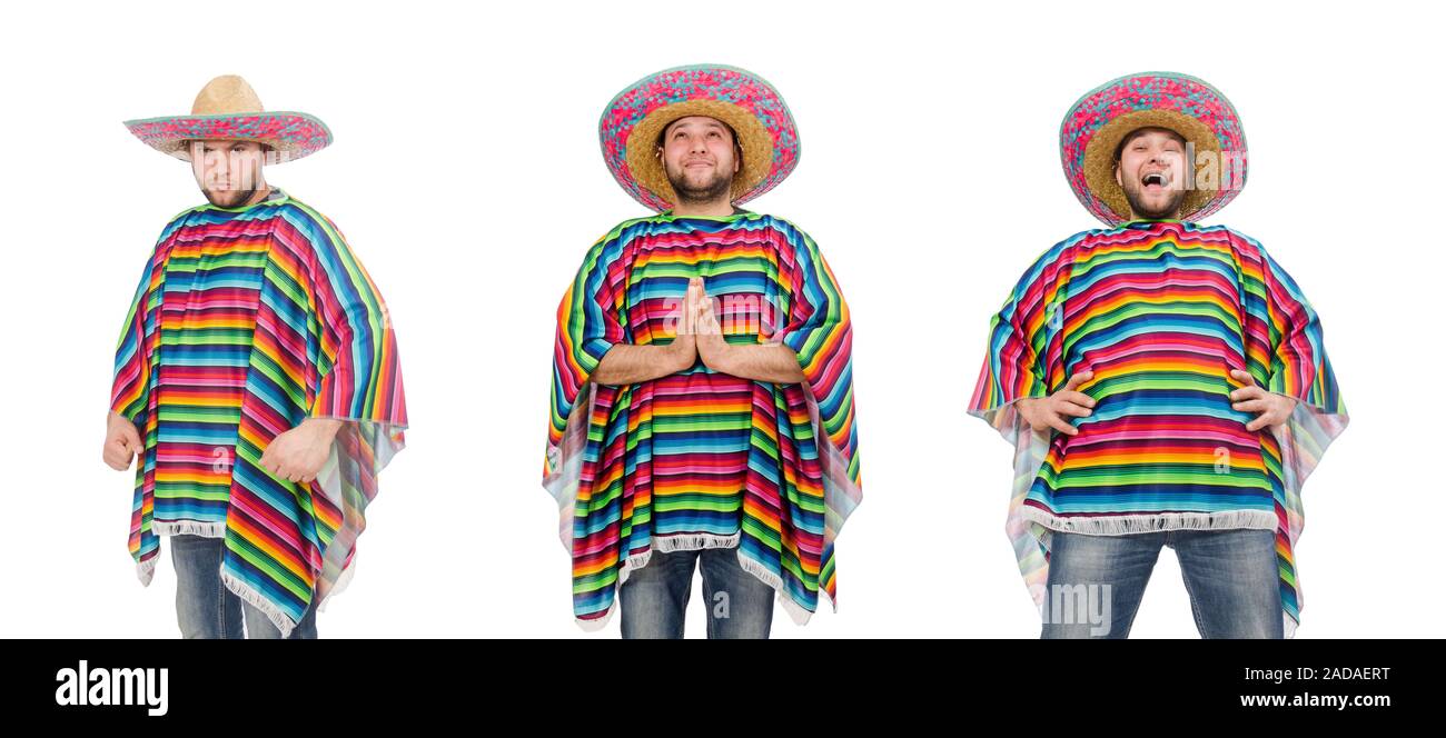 Funny mexican isolated on white Stock Photo - Alamy
