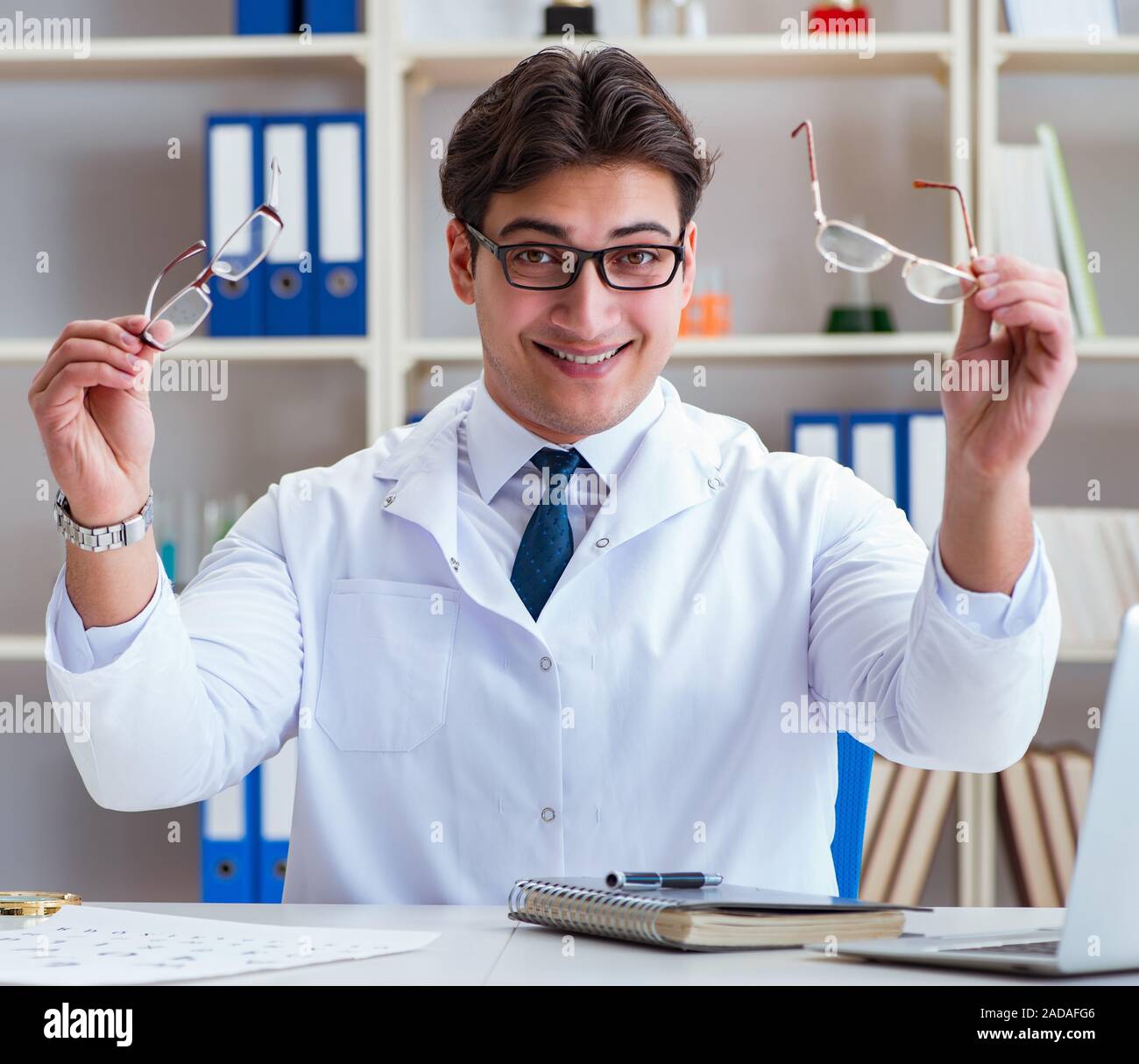Doctor holding medical chart table hi-res stock photography and images ...