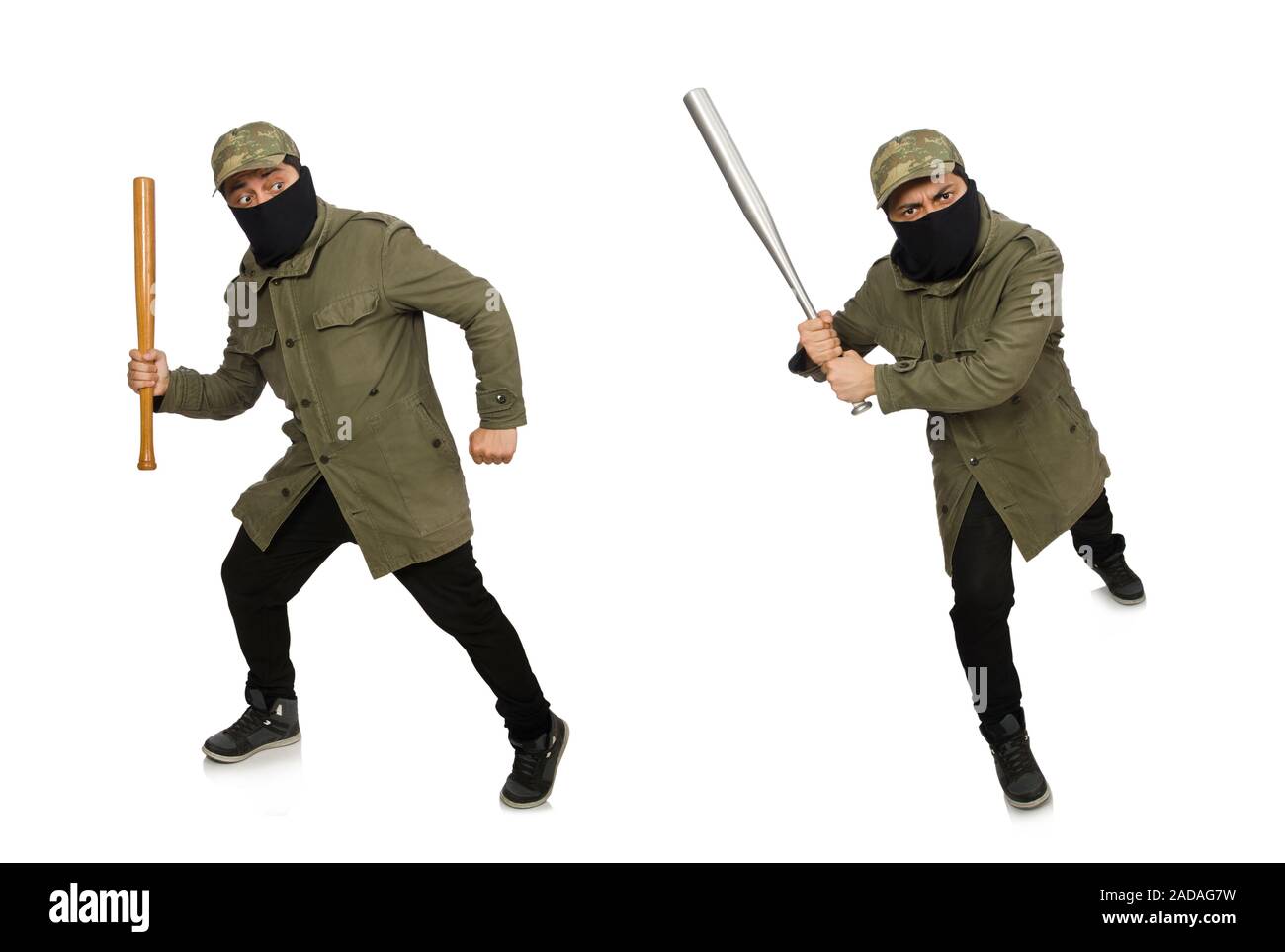 Balaclava man baseball bat hi-res stock photography and images - Alamy