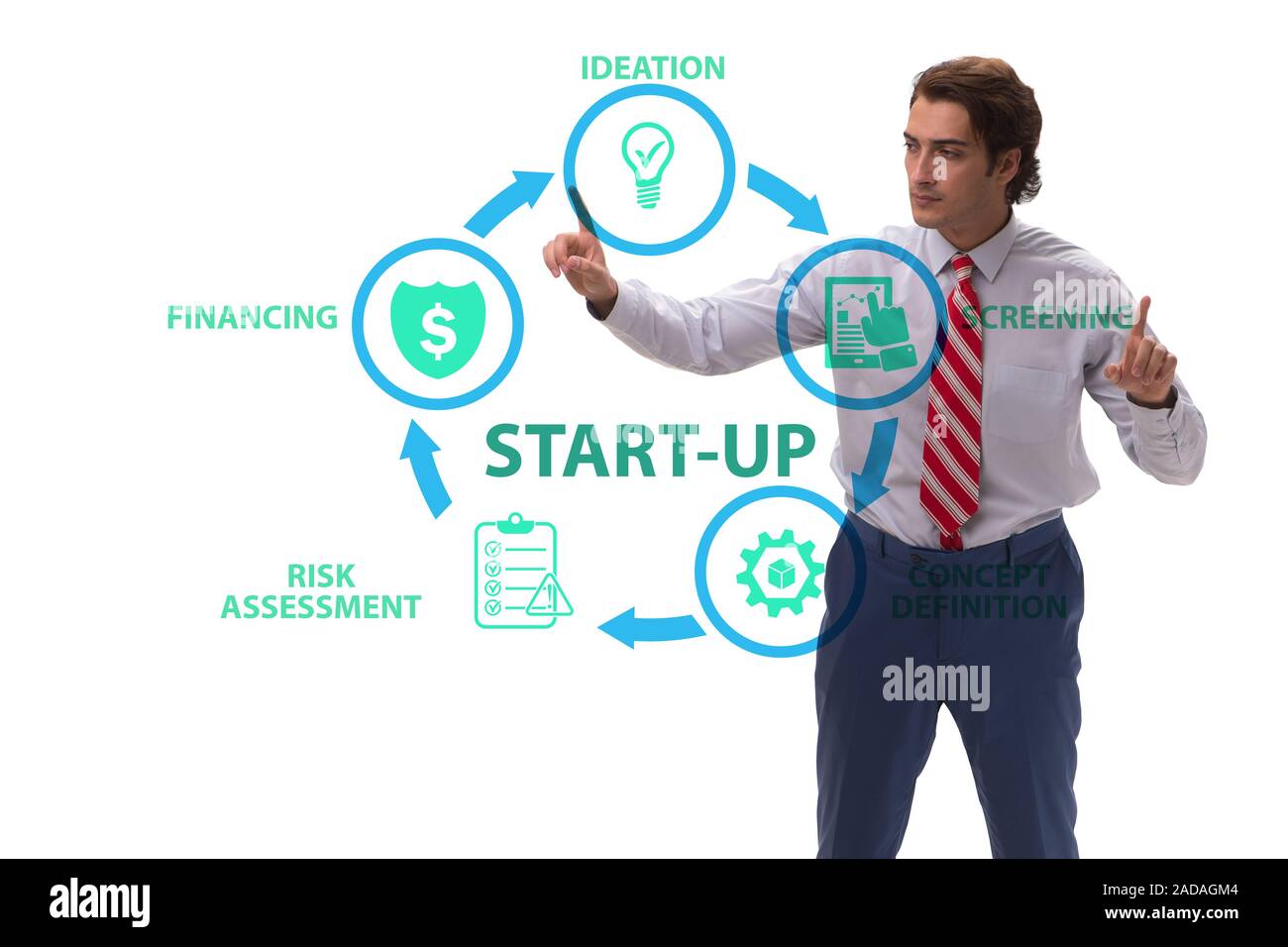 Start up teamwork strategy Cut Out Stock Images & Pictures - Alamy