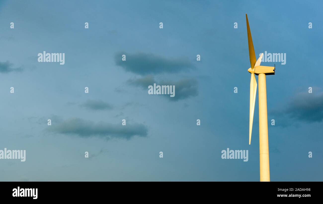 Aerial view wind turbine close hi-res stock photography and images - Alamy