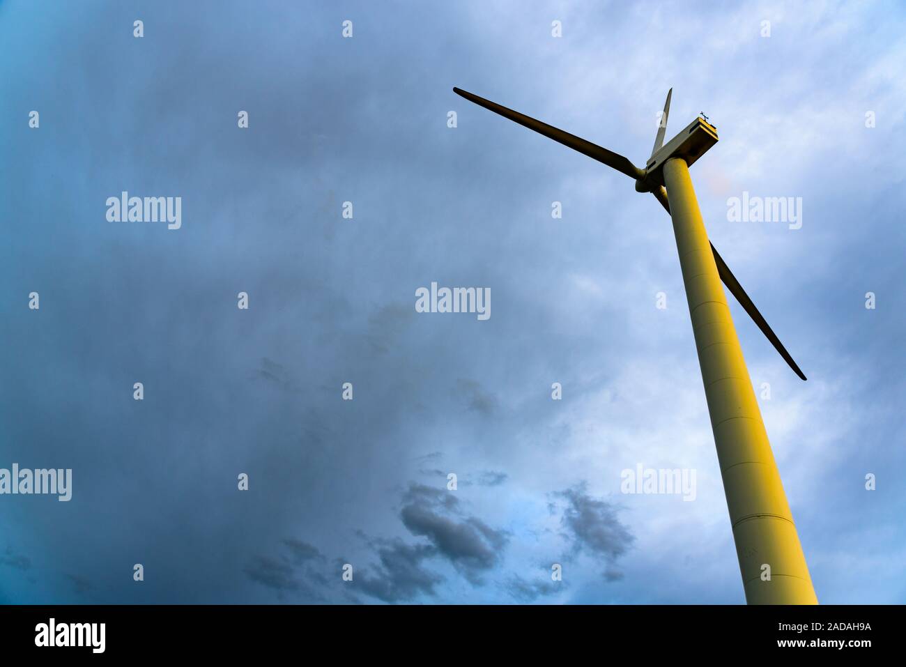 Aerial view wind turbine close hi-res stock photography and images - Alamy