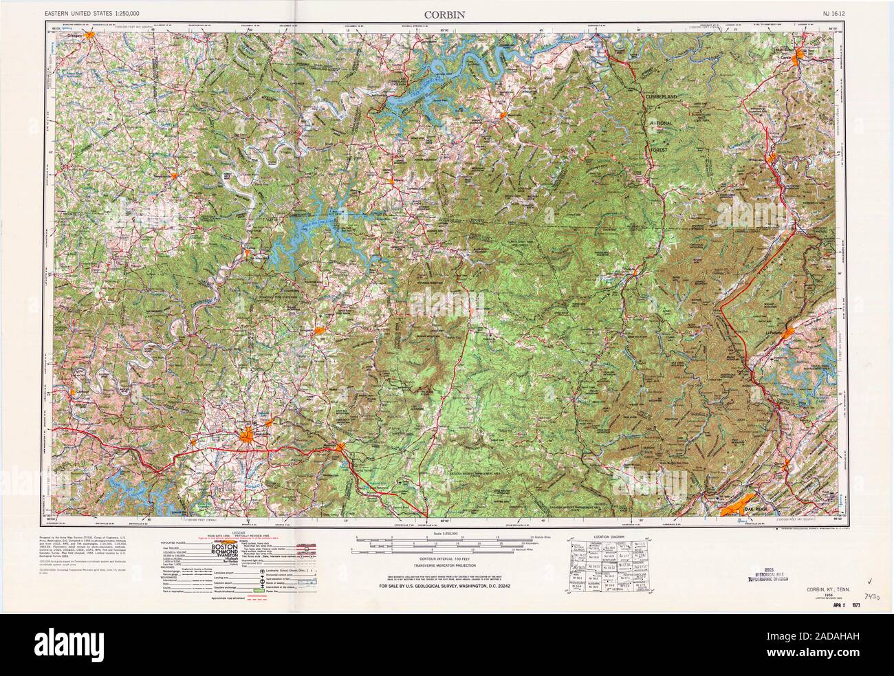 Map tennessee ky hi-res stock photography and images - Alamy