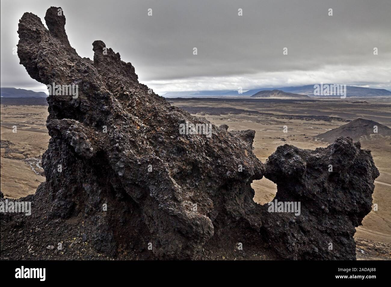 bizarrely shaped landscape with lava rocks and pumice in the dragon ...