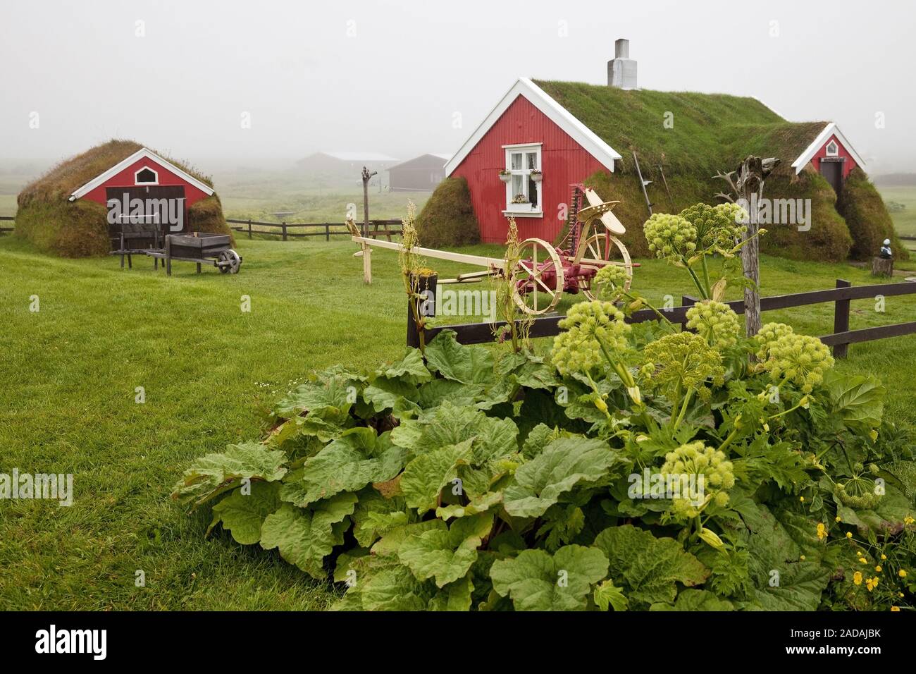 Lindarbakki, traditional sod house from 1899, Bakkagerdi, East Iceland ...