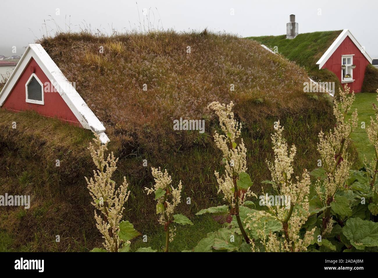 Lindarbakki, traditional sod house from 1899, Bakkagerdi, East Iceland ...