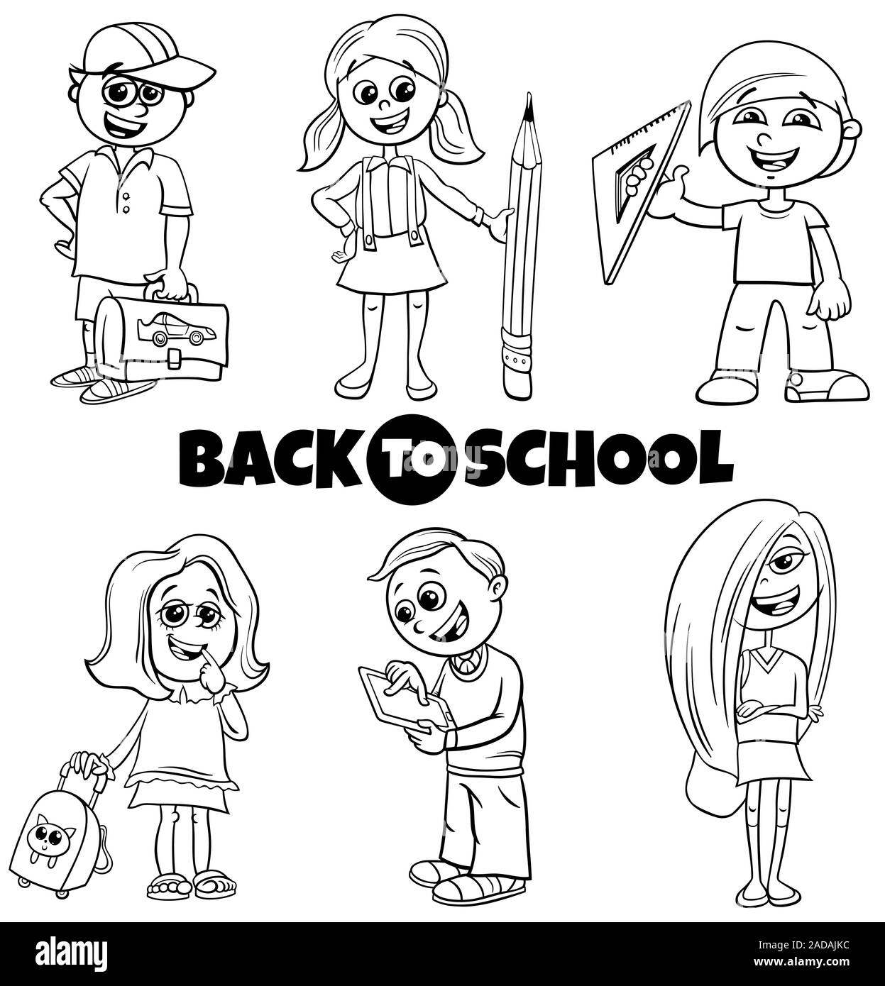 School Cartoons In Color