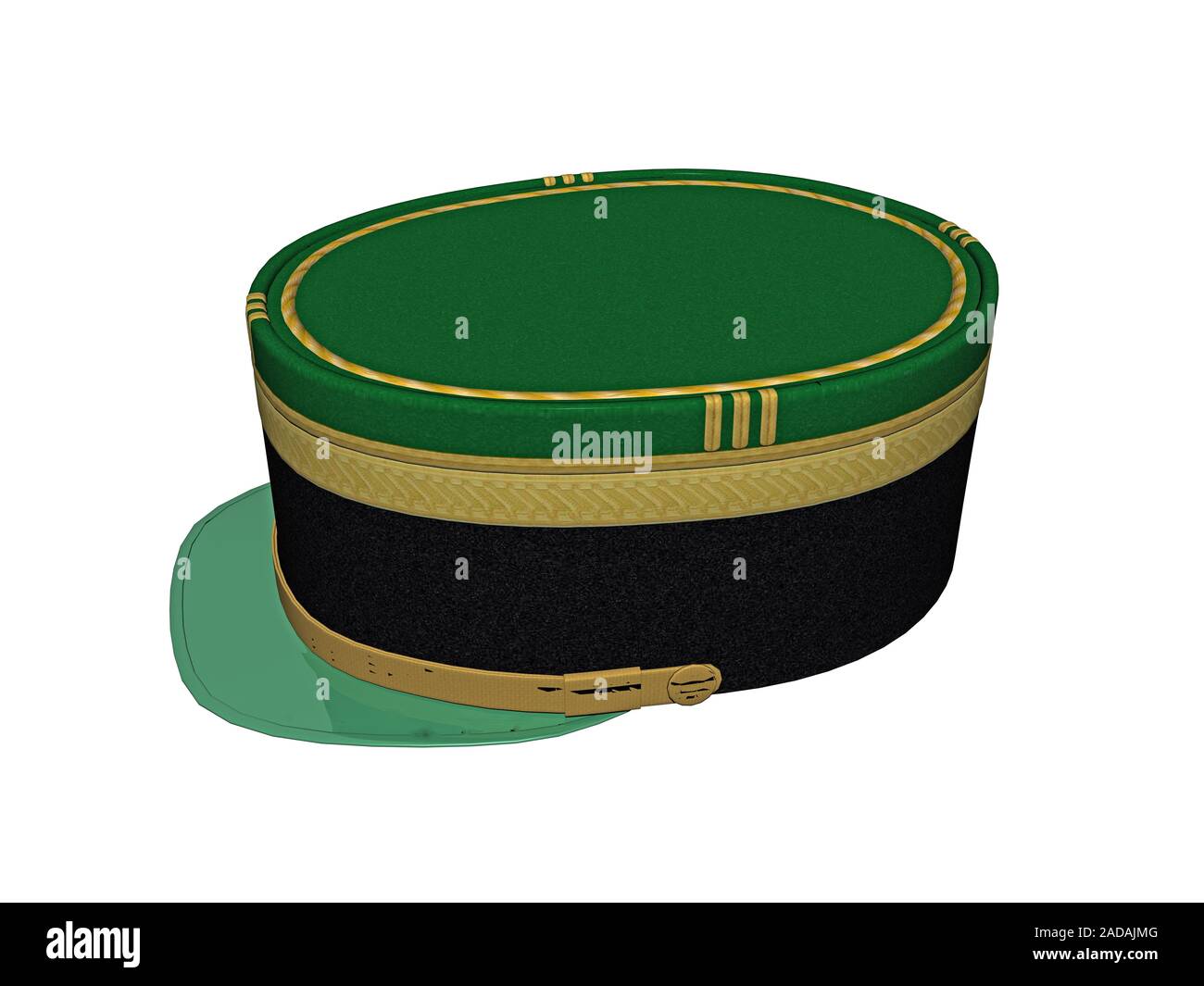 green golden conductor cap Stock Photo - Alamy