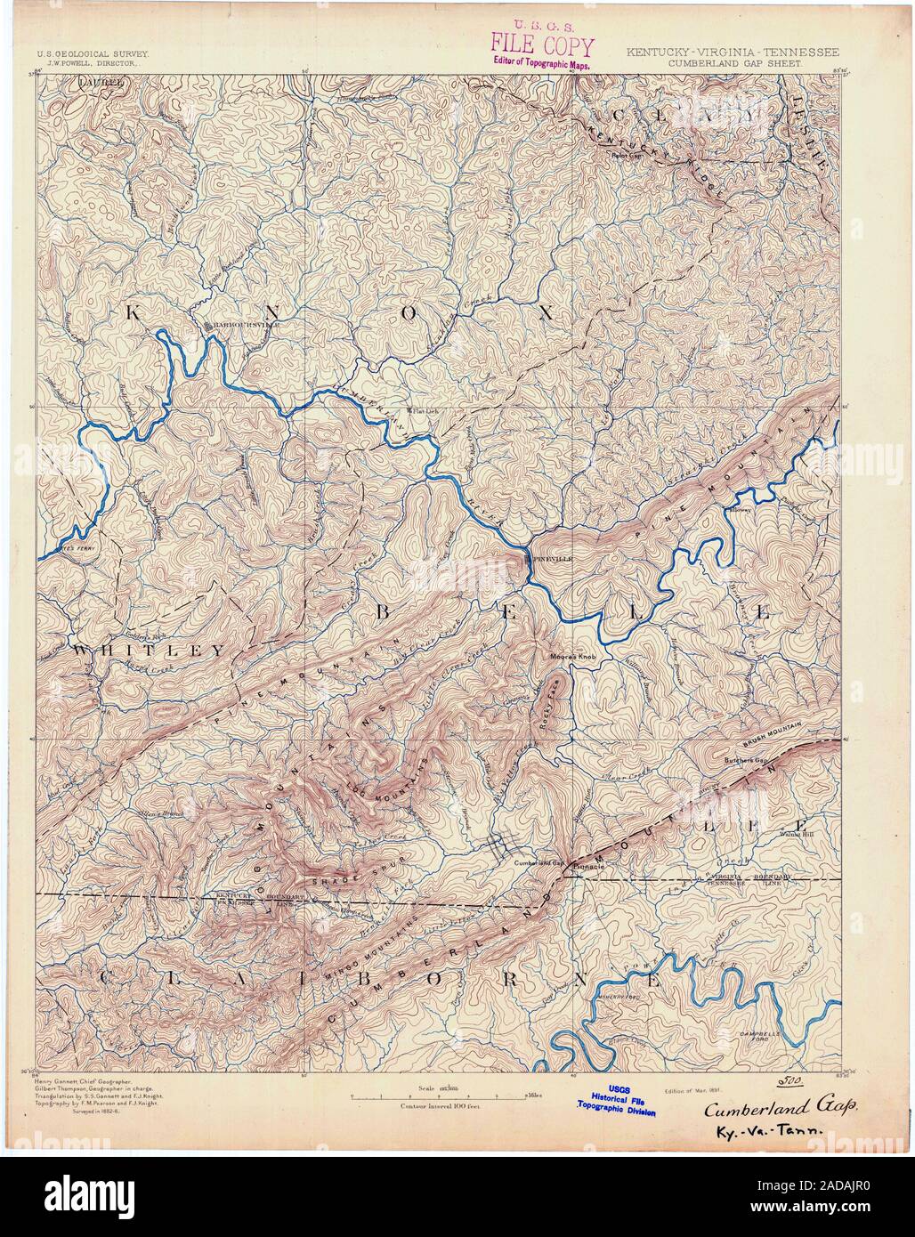 Cumberland Gap Road Map at Tamara Wickline blog