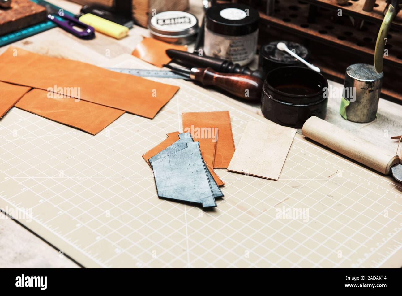 Vintage shoe making tools hi-res stock photography and images - Alamy