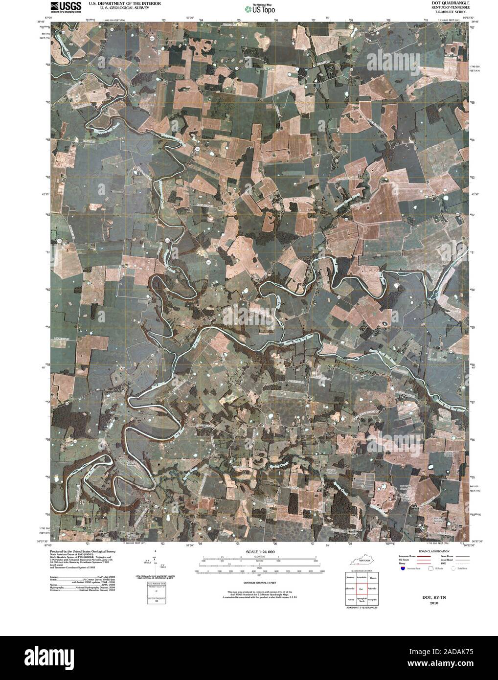 Map tennessee ky hi-res stock photography and images - Alamy