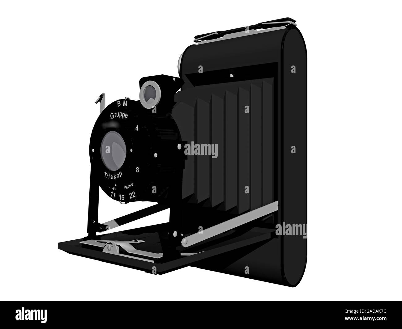 Camera with bellows Cut Out Stock Images & Pictures - Alamy