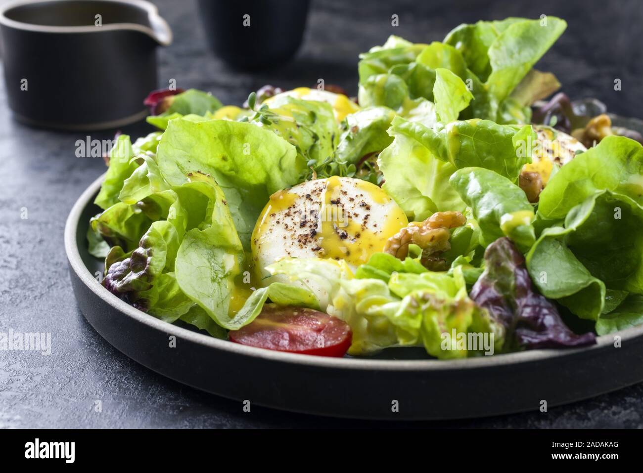 Traditional Germen summer lettuce with curled lettuce Stock Photo - Alamy