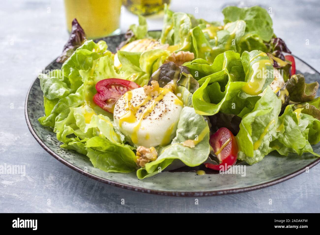 Traditional Germen summer lettuce with curled lettuce Stock Photo - Alamy