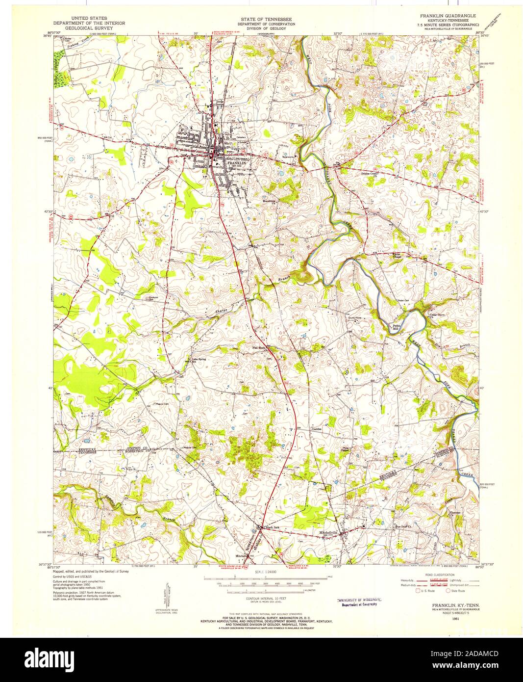 Map tennessee ky hi-res stock photography and images - Alamy