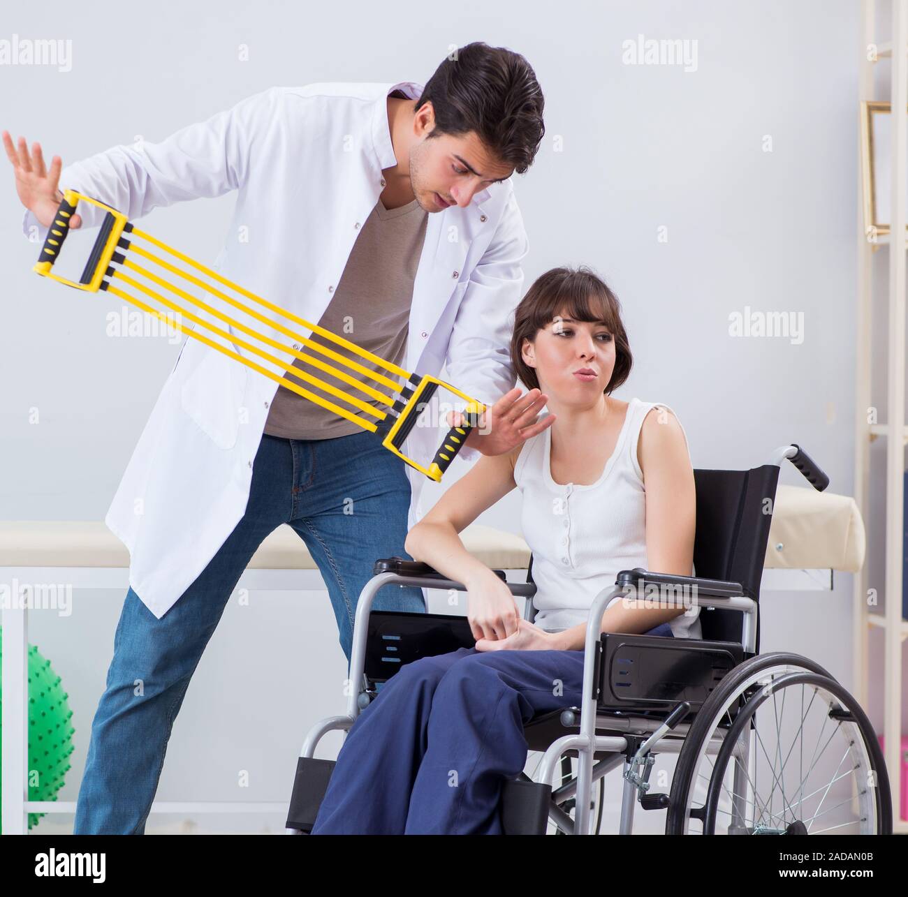 Patient recovering in hospital after injury trauma Stock Photo - Alamy
