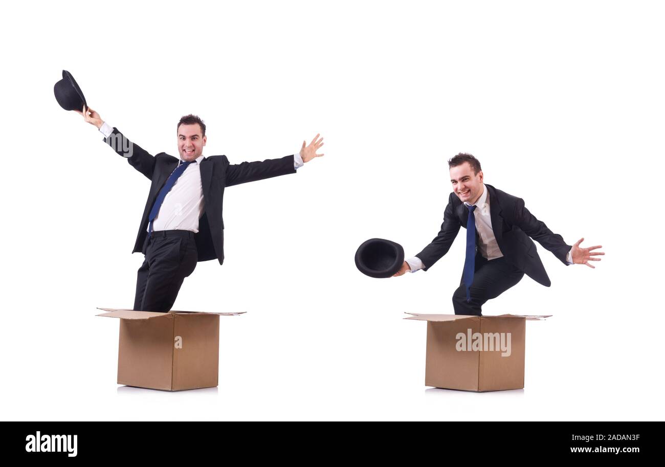 Thinking out of box concept Stock Photo - Alamy