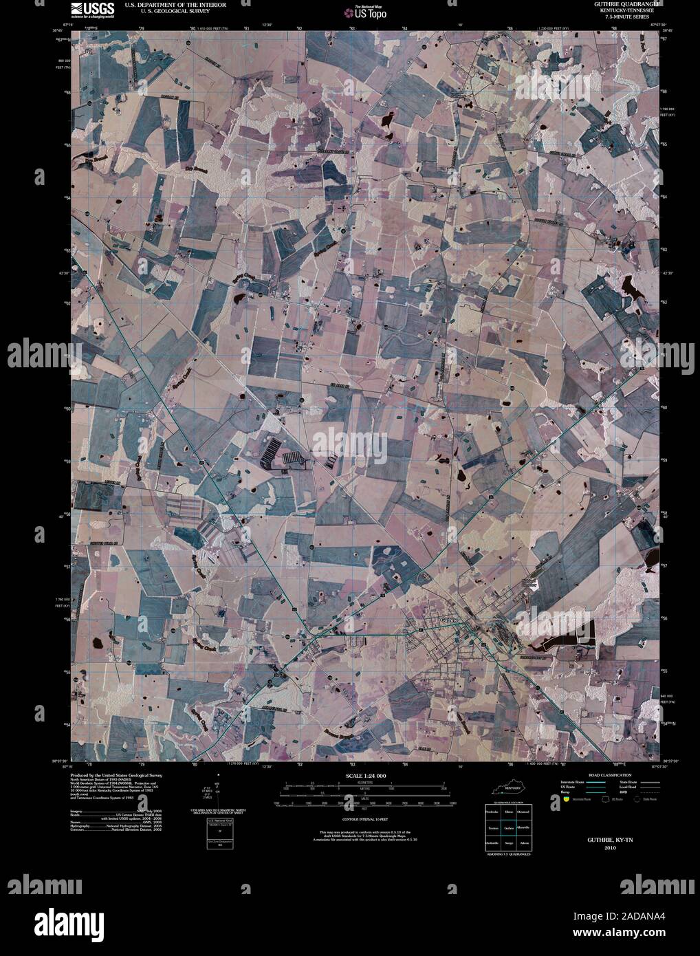 Map tennessee ky hi-res stock photography and images - Alamy