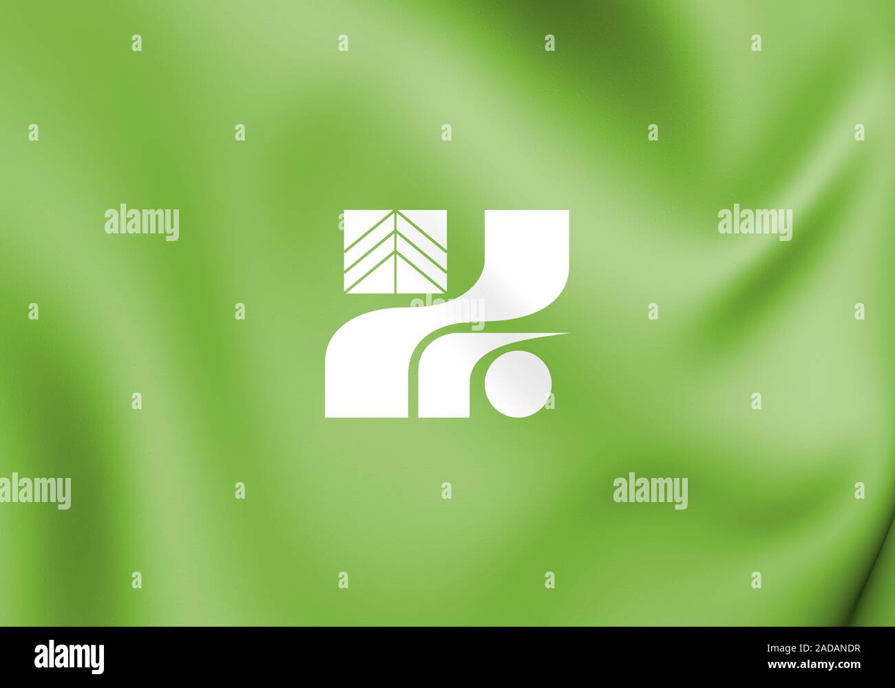 3D Flag of Tochigi Prefecture, Japan. 3D Illustration Stock Photo - Alamy
