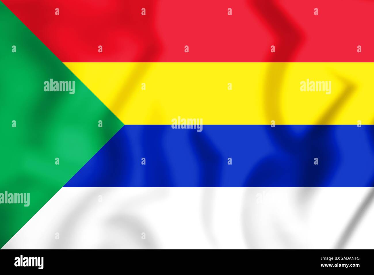 3D Flag of the Druze People. 3D Illustration Stock Photo - Alamy