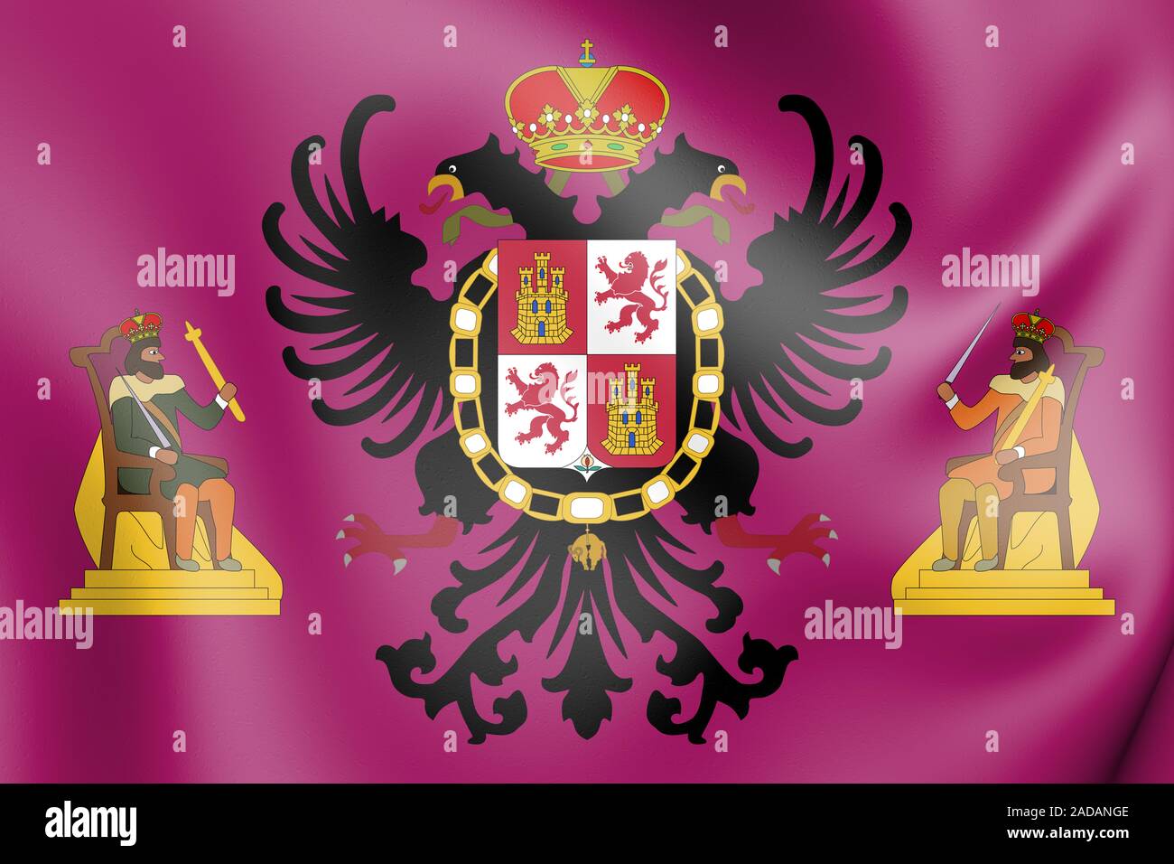 3d flag of toledo city hi-res stock photography and images - Alamy