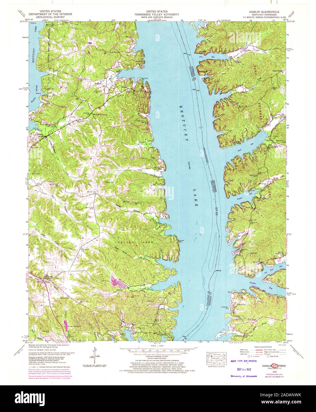 Map tennessee ky Cut Out Stock Images & Pictures - Alamy