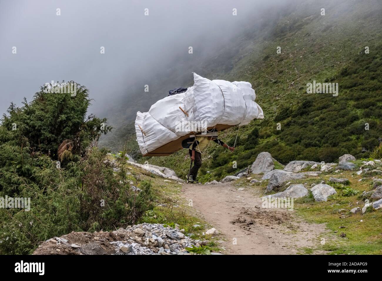 Man carrying heavy load hi-res stock photography and images - Alamy