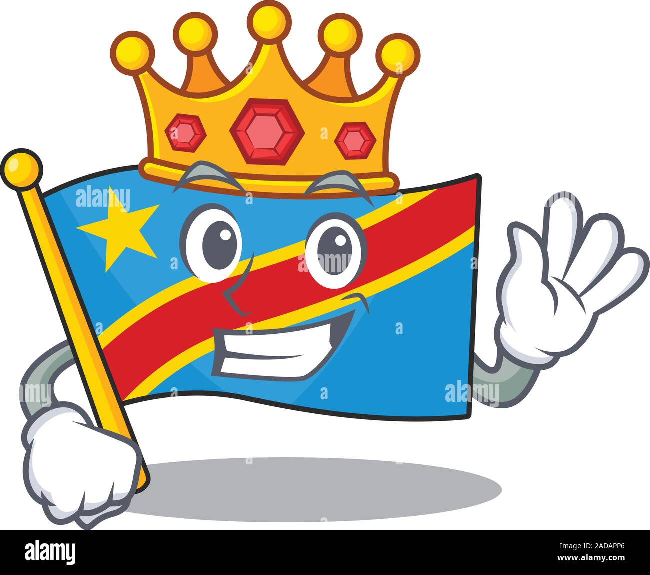 Black crowned congo Stock Vector Images - Alamy