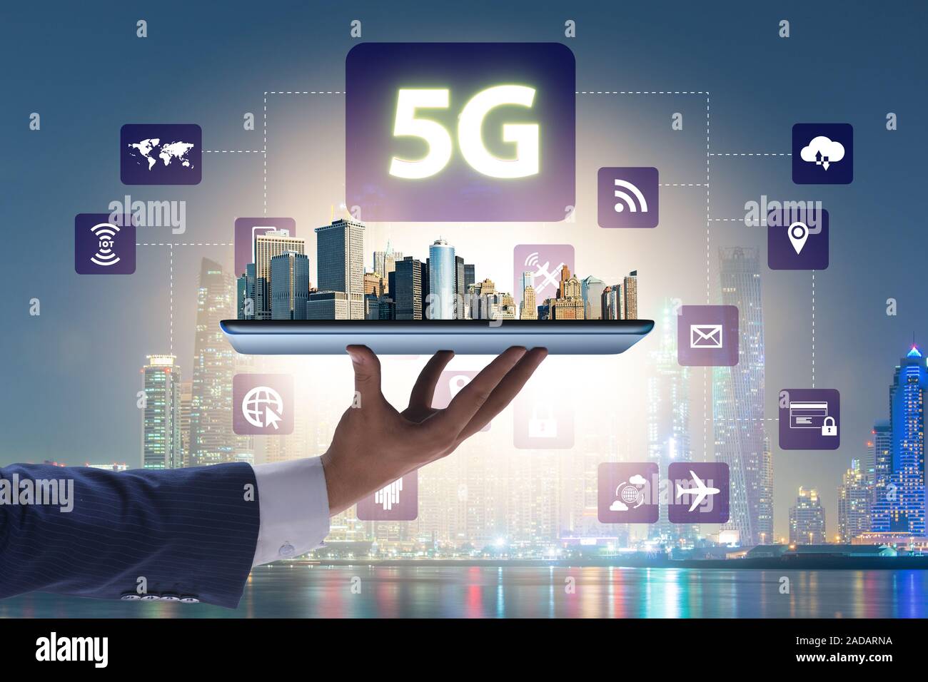 5G mobile technology concept - high internet speed Stock Photo - Alamy