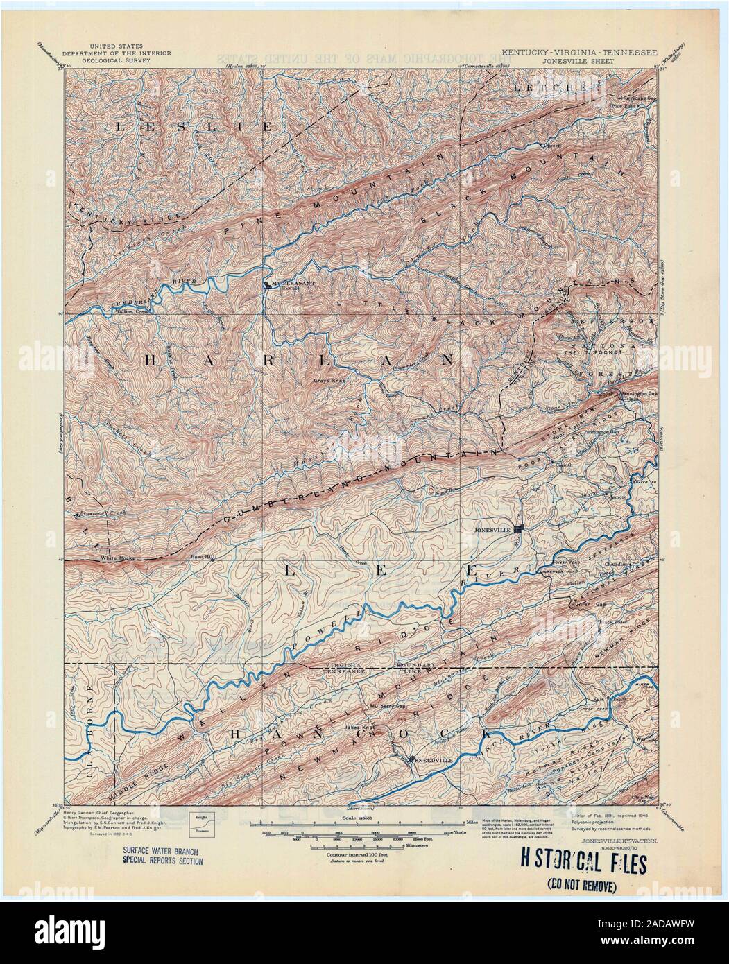 Map of jonesville hi-res stock photography and images - Alamy