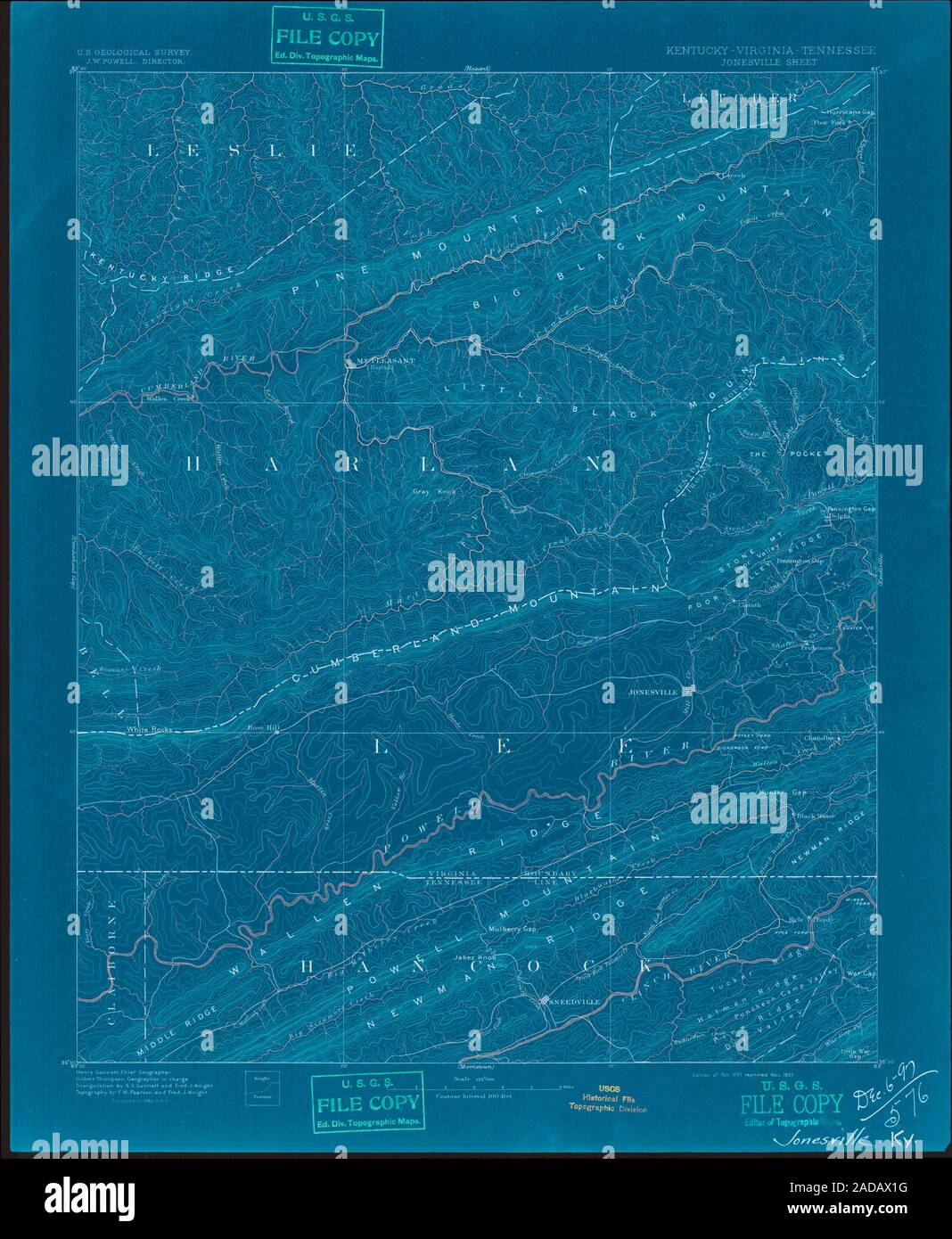 Map of jonesville hi-res stock photography and images - Alamy