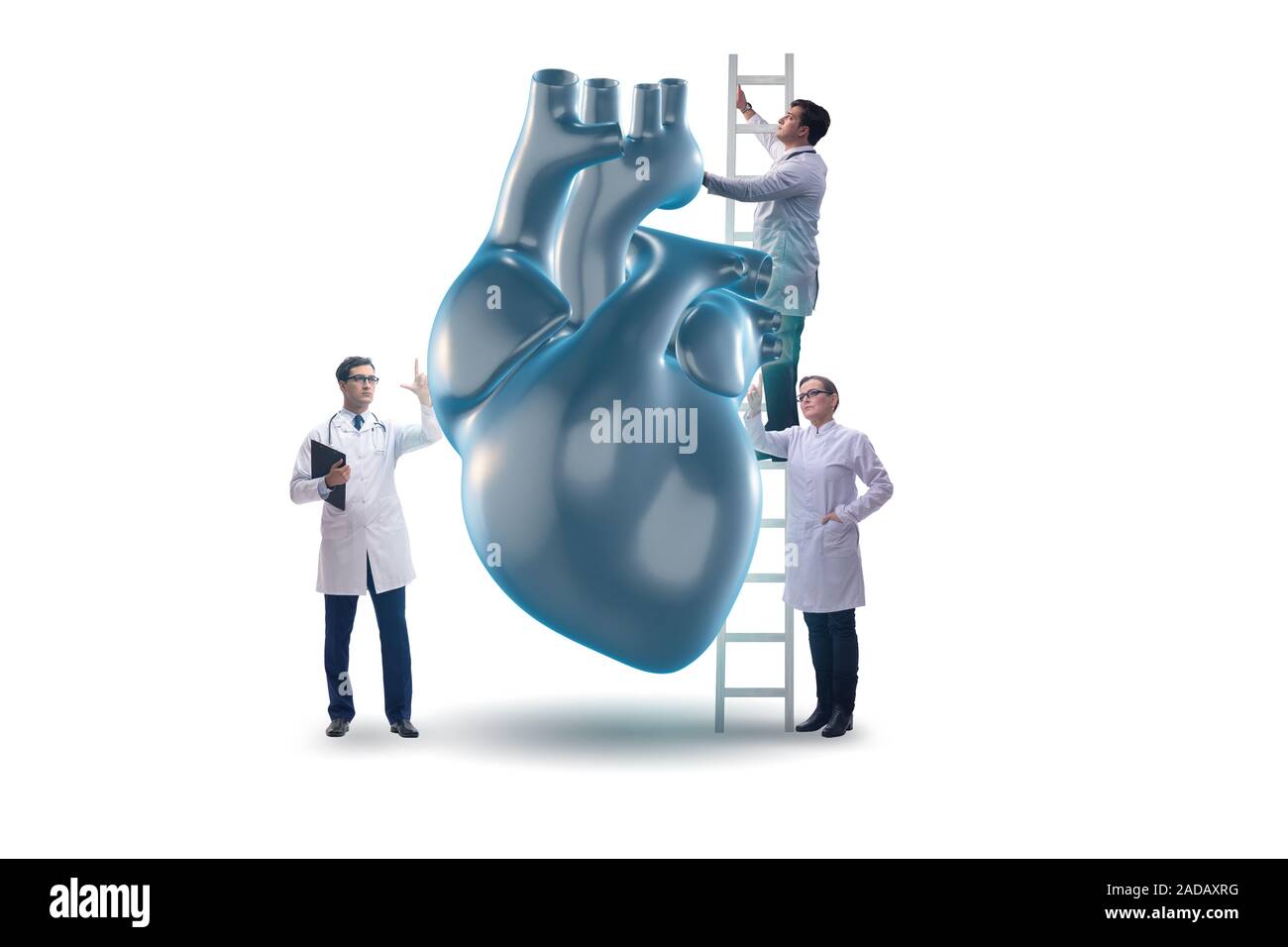 Heart examination by a team of doctors Stock Photo - Alamy