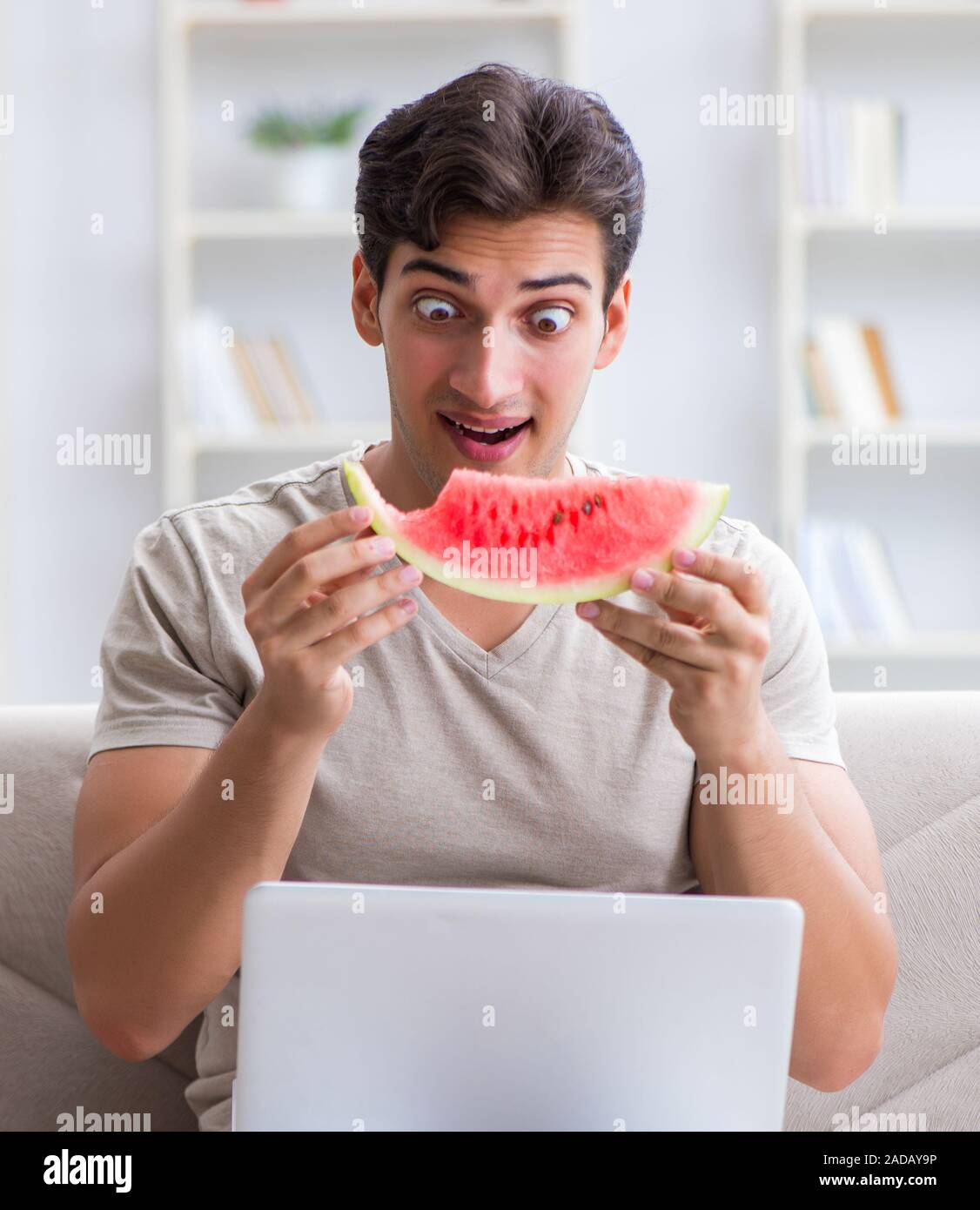 Surprised watermelon hi-res stock photography and images - Alamy